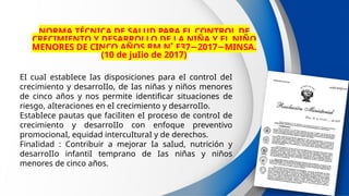 Manejo del carnet del crecimiento y desarrollo en el niño de 0 – 5 años ...