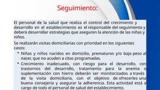 Manejo del carnet del crecimiento y desarrollo en el niño de 0 – 5 años ...
