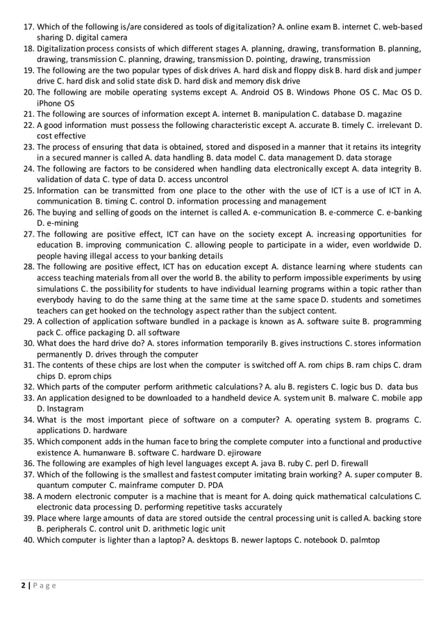 SS1 DATA PROCESSING EXAMINATION (FIRST TERM) | DOCX