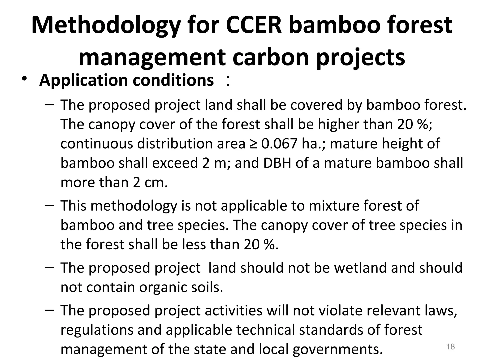Forest and bamboo carbon methodologies and project practices in China | PPT