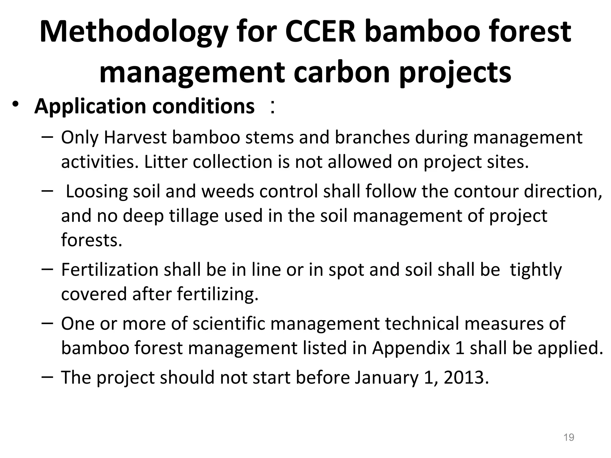 Forest and bamboo carbon methodologies and project practices in China | PPT