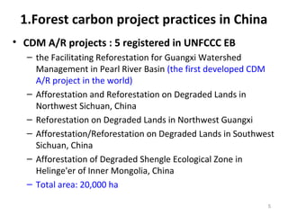 Forest and bamboo carbon methodologies and project practices in China | PPT