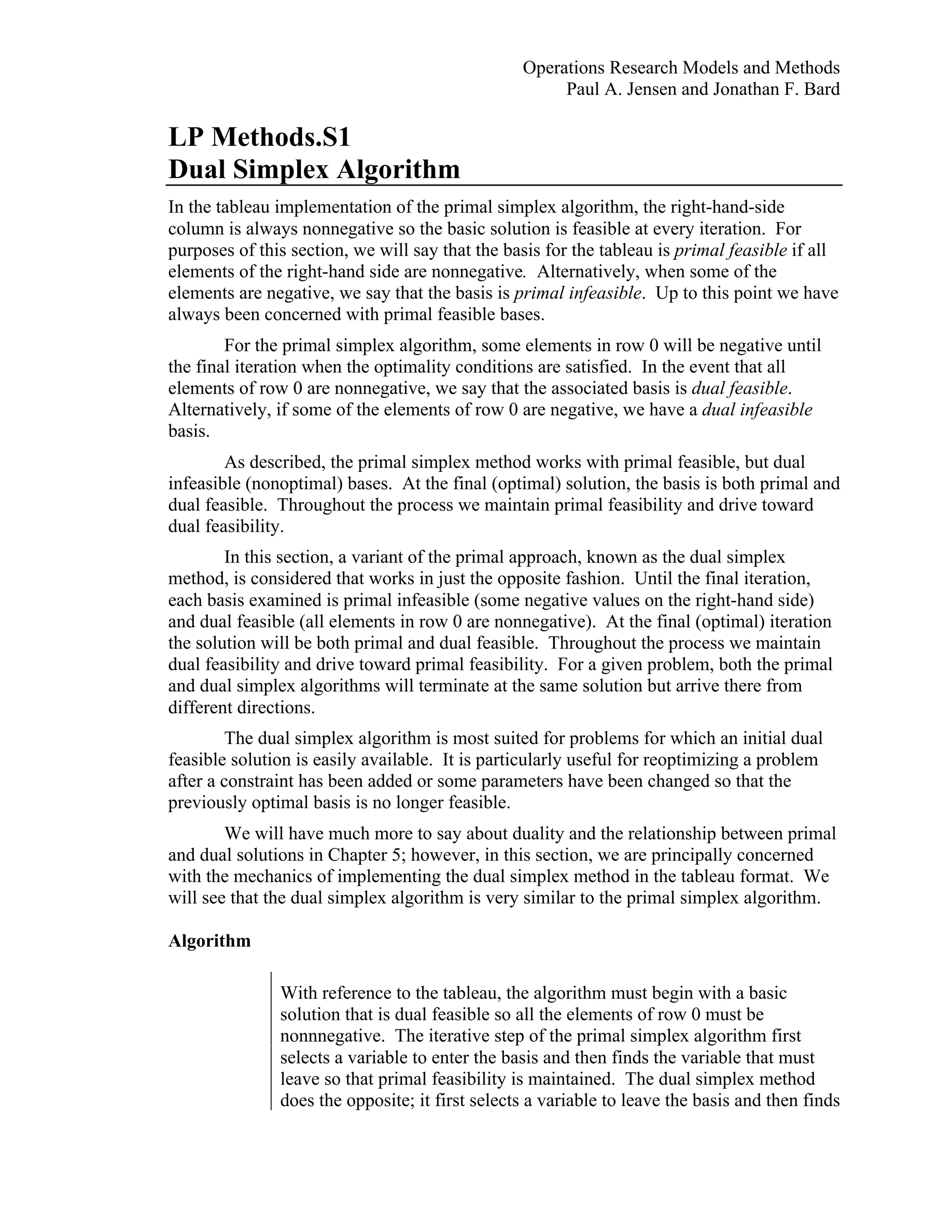 S1 Dualsimplex | PDF | Programming Languages | Computing