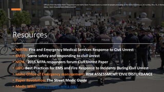 EMS: Intro to protest medicine | PPTX