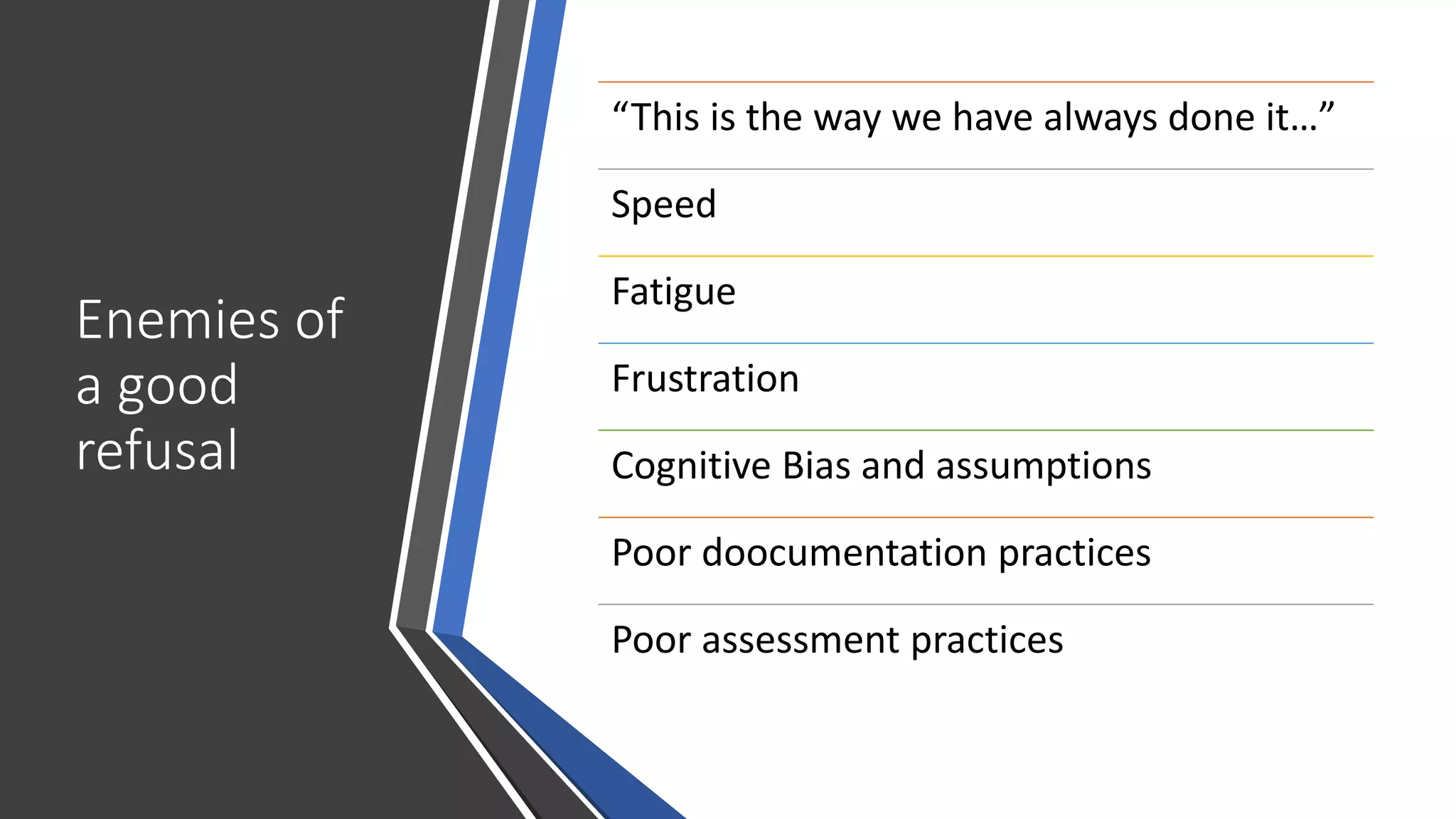 When the Patient says NO (Refusals) | PPTX