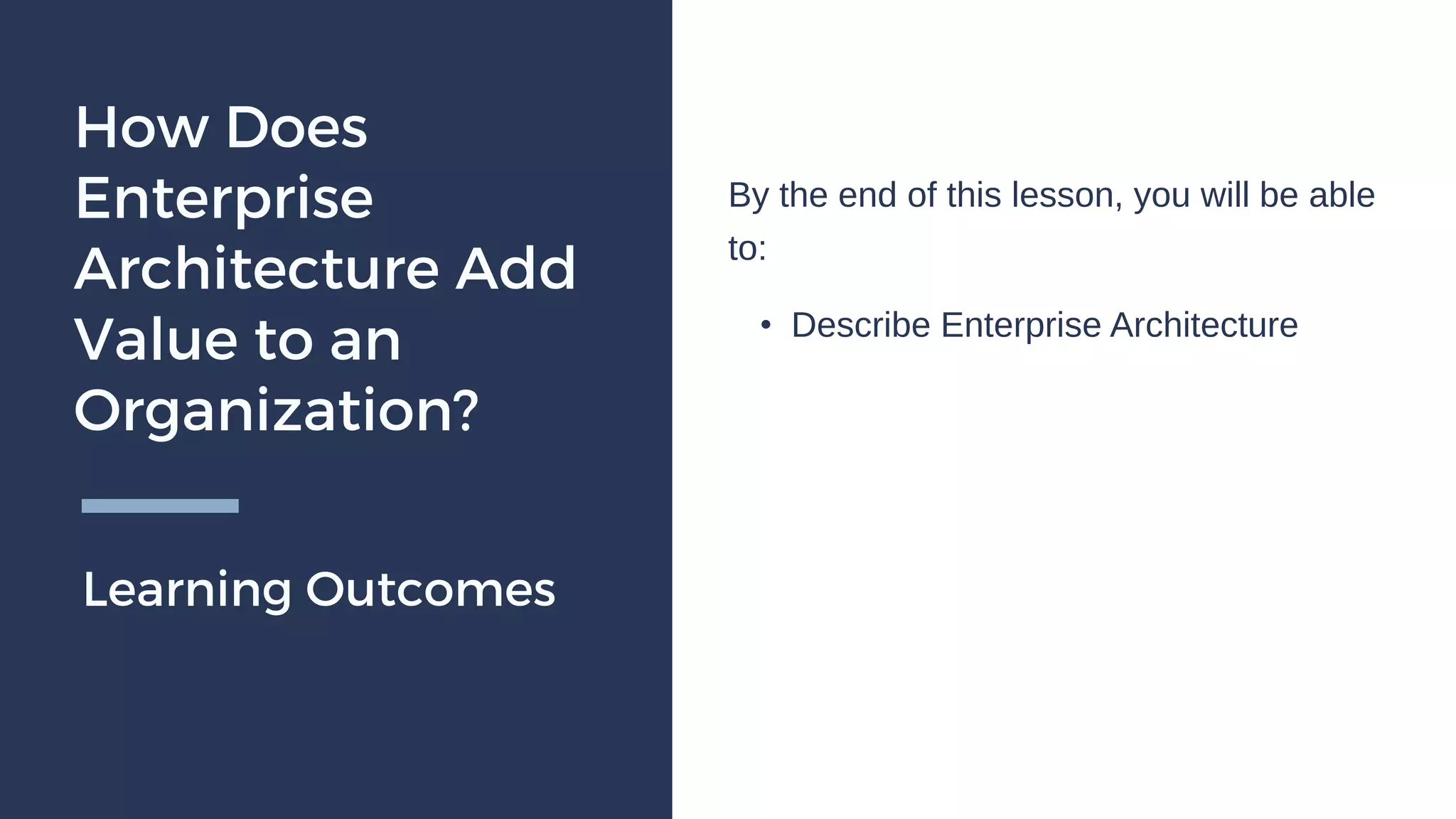 What is Enterprise Architecture? | PDF