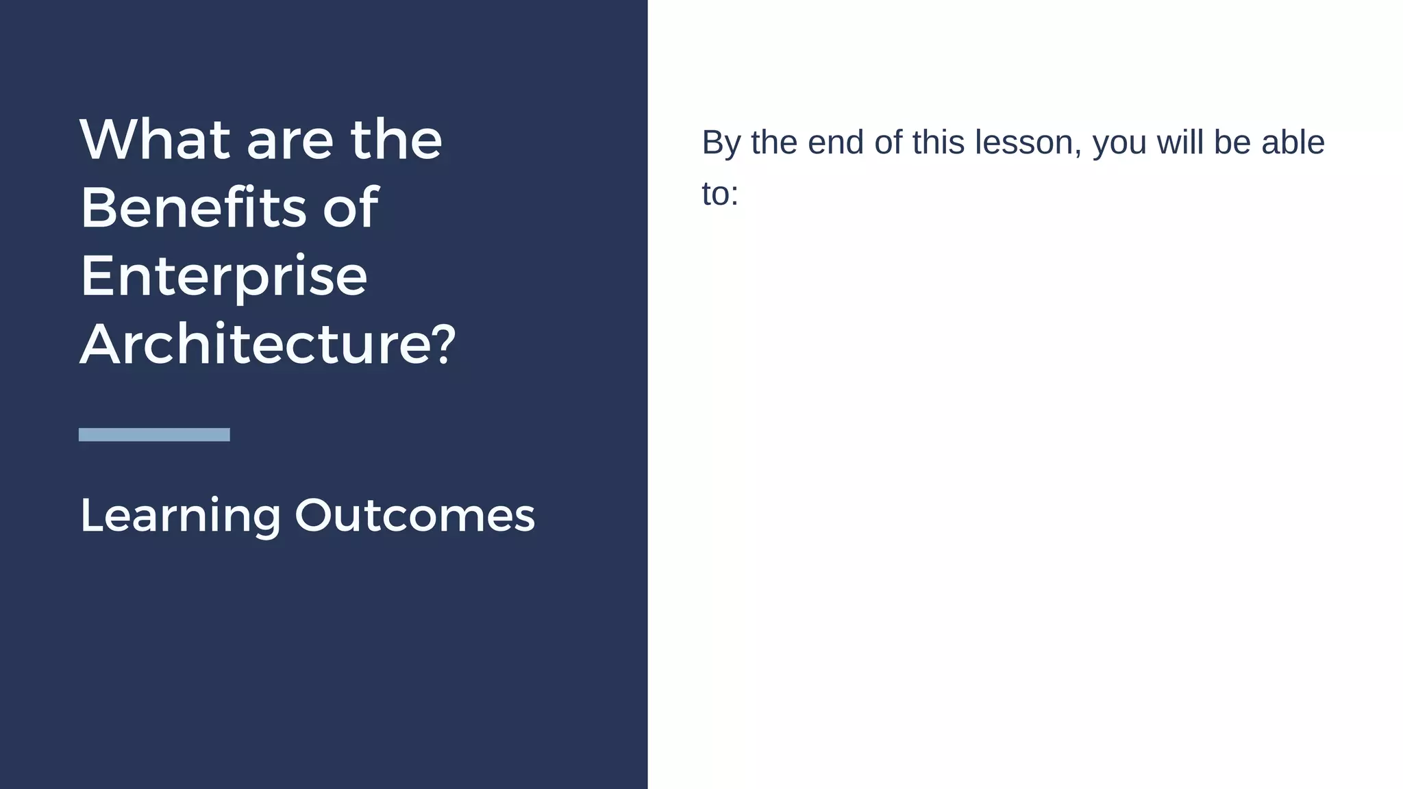 What are the Benefits of Enterprise Architecture | PDF