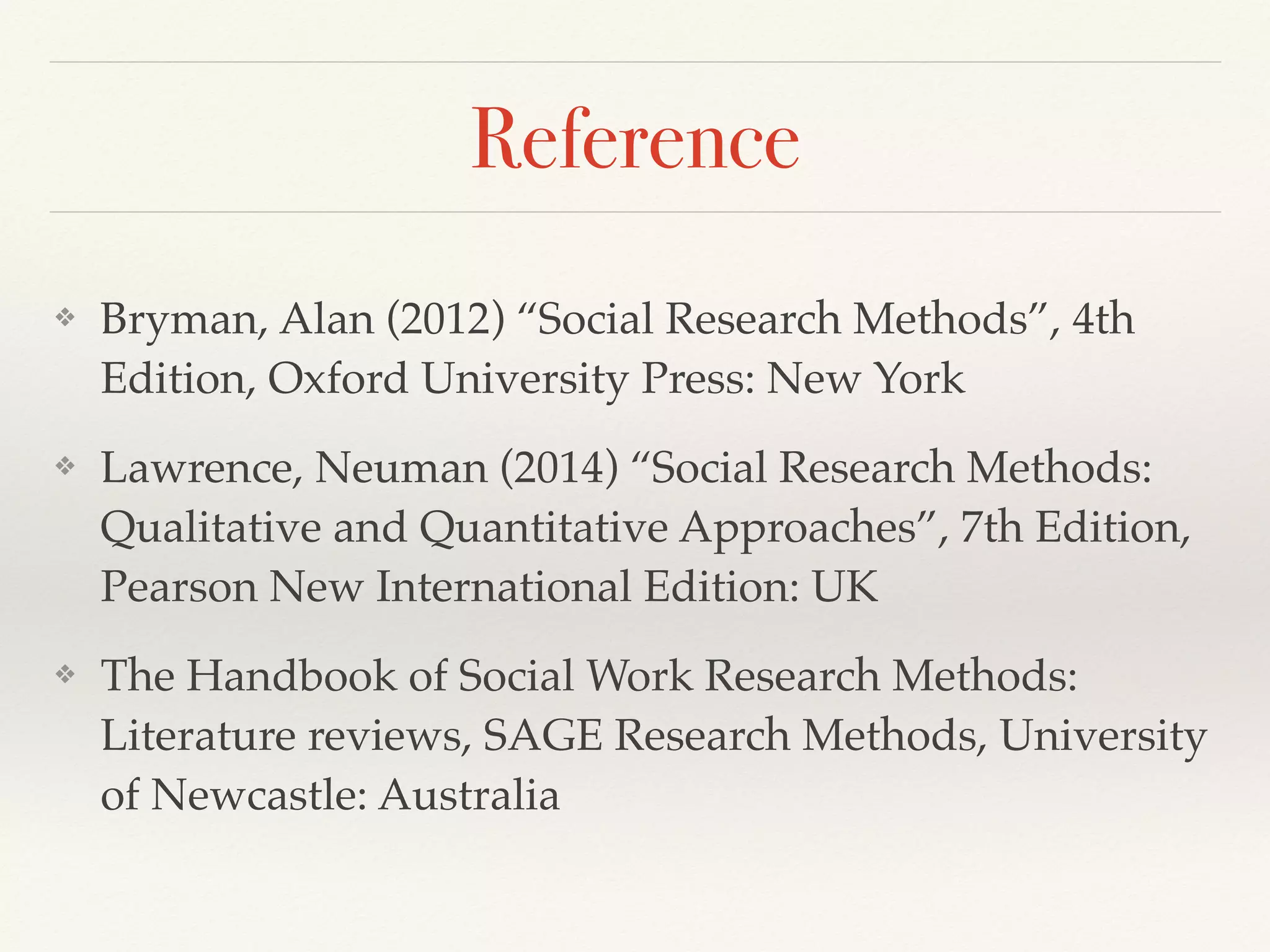 Social Research: Literature review | PDF