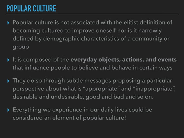 Mass Media in Popular Culture | PDF