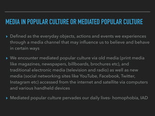 Mass Media in Popular Culture | PDF