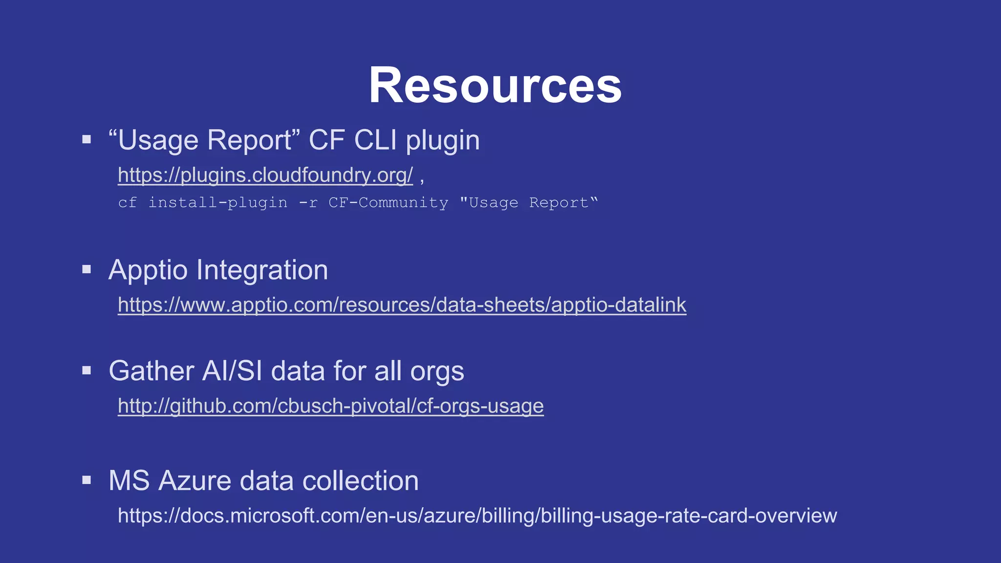 PCF Data Collection for TBM | PPT