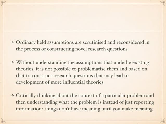 Social Research: Problematisation/Problem Formulation | PPT