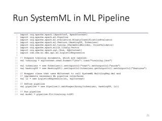 Overview of Apache SystemML by Berthold Reinwald and Nakul Jindal | PDF