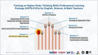 HIGHER ORDER THINKING SKILLS PROFESSIONAL LEARNING PACK | PPT