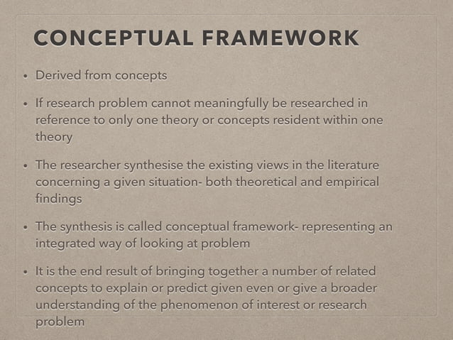 Social Research: Theoretical and Conceptual Framework