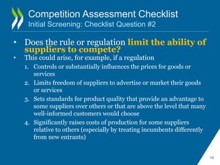 Competition Assessment: The OECD Toolkit | PDF