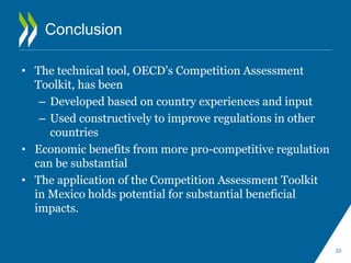 Competition Assessment: The OECD Toolkit | PDF