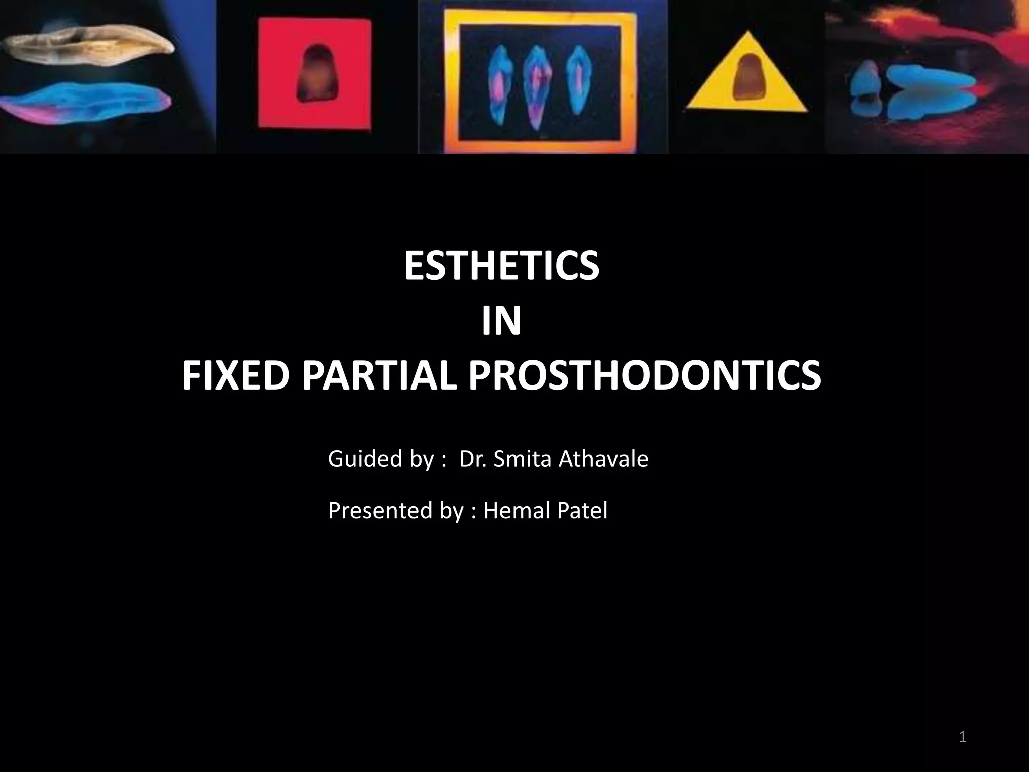 Esthetics in FPD | PPTX
