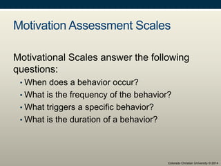 S2.motivation assessmentscales.2016 | Education