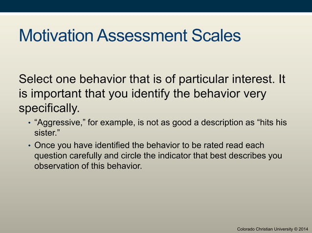 S2.motivation assessmentscales.2016 | Education