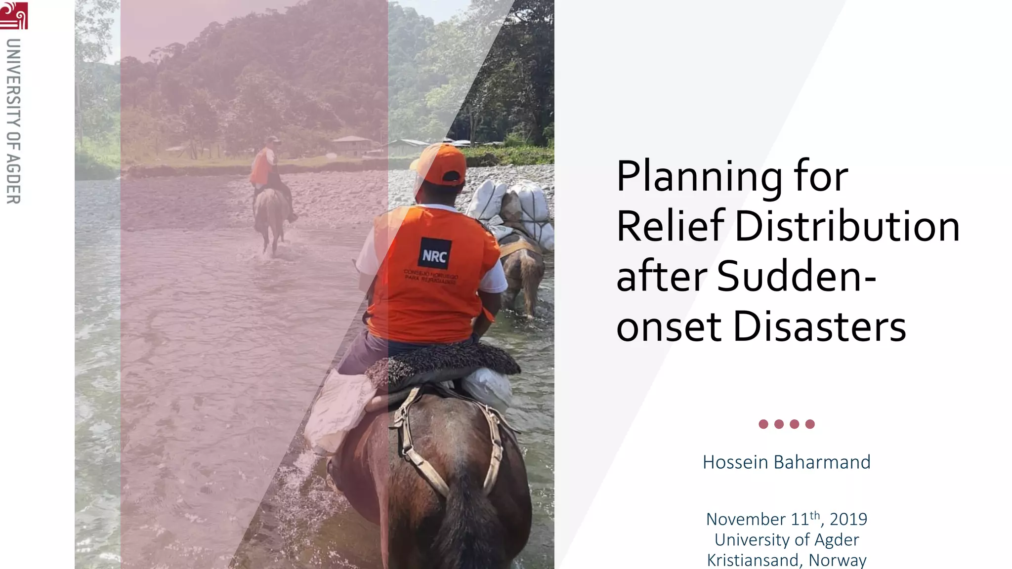 Planning for Relief Distribution Networks | PDF