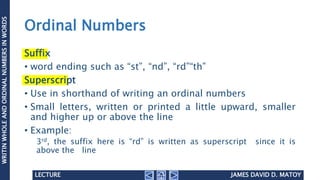 S 1. G3 NNS (WN - 10 000) - lecture 2. writing whole and ordinal ...