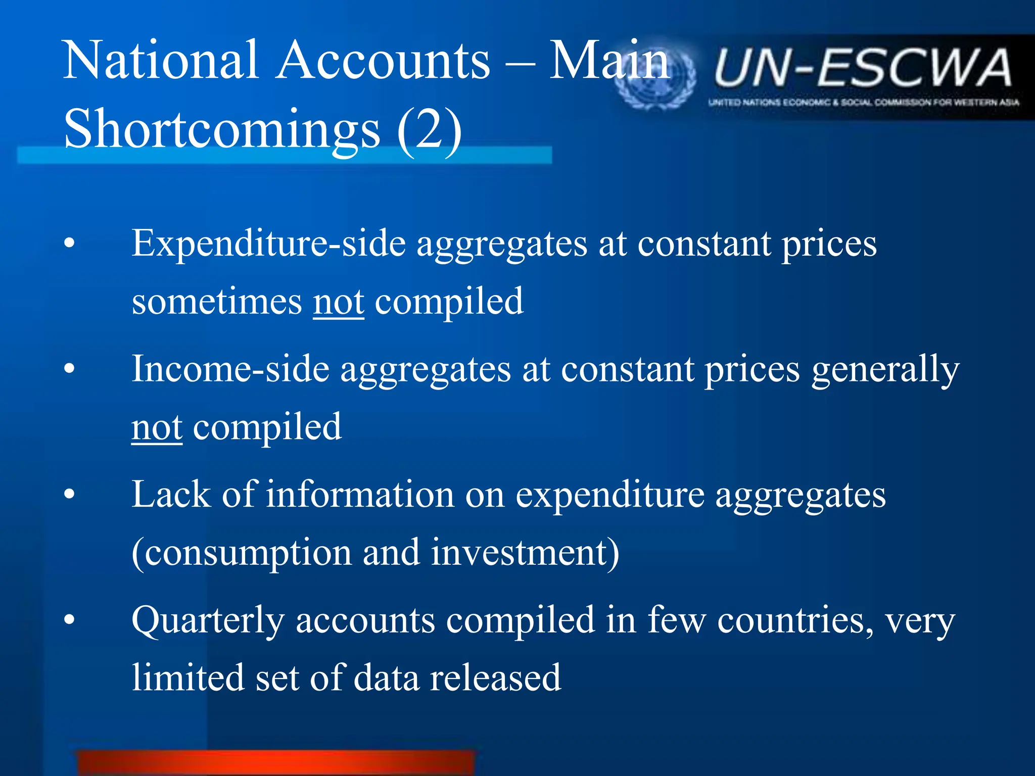 Assessment of national accounts compilation | PPT