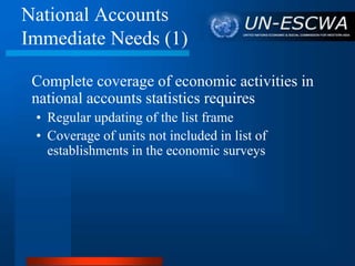 Assessment of national accounts compilation | PPT
