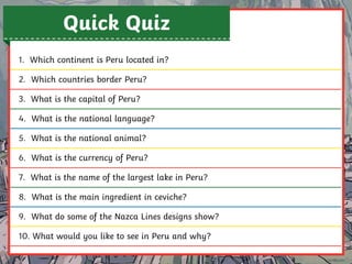 S2 - All about Peru to learn more and more | PPTX