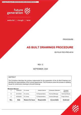 S2-FGJV-TEC-PRO-0016 [C] AS BUILT DRAWINGS PROCEDURE.pdf
