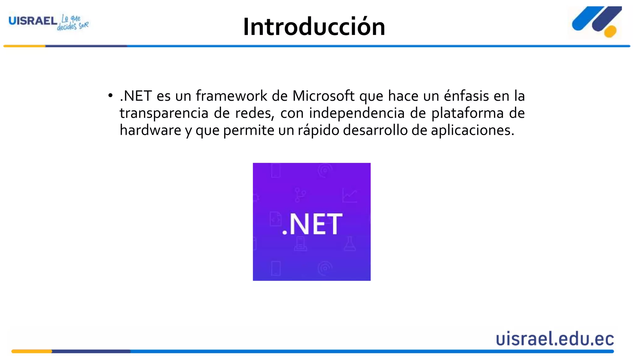 2-Unidad 1: Introducción a la Plataforma .NET-1.1 Conceptos ...
