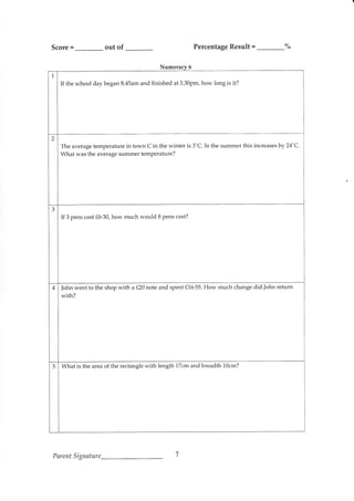 Nairn Academy S2 Pink Numeracy Homework | PDF | Homework and Study ...