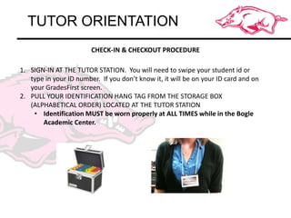 S2013 tutor training presentation | PPT