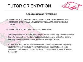 S2013 tutor training presentation | PPT