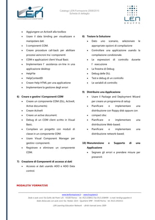 MS PROGRAMMAZIONE CON VISUAL BASIC 6.0 - Scheda corso LEN | PDF | Computer Software and ...