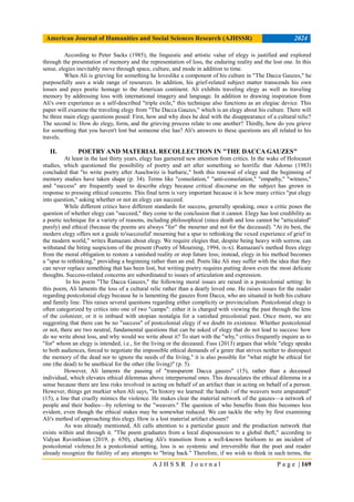 Perspectives on Grief and Exile in Agha Shahid Ali's Poetry | PDF