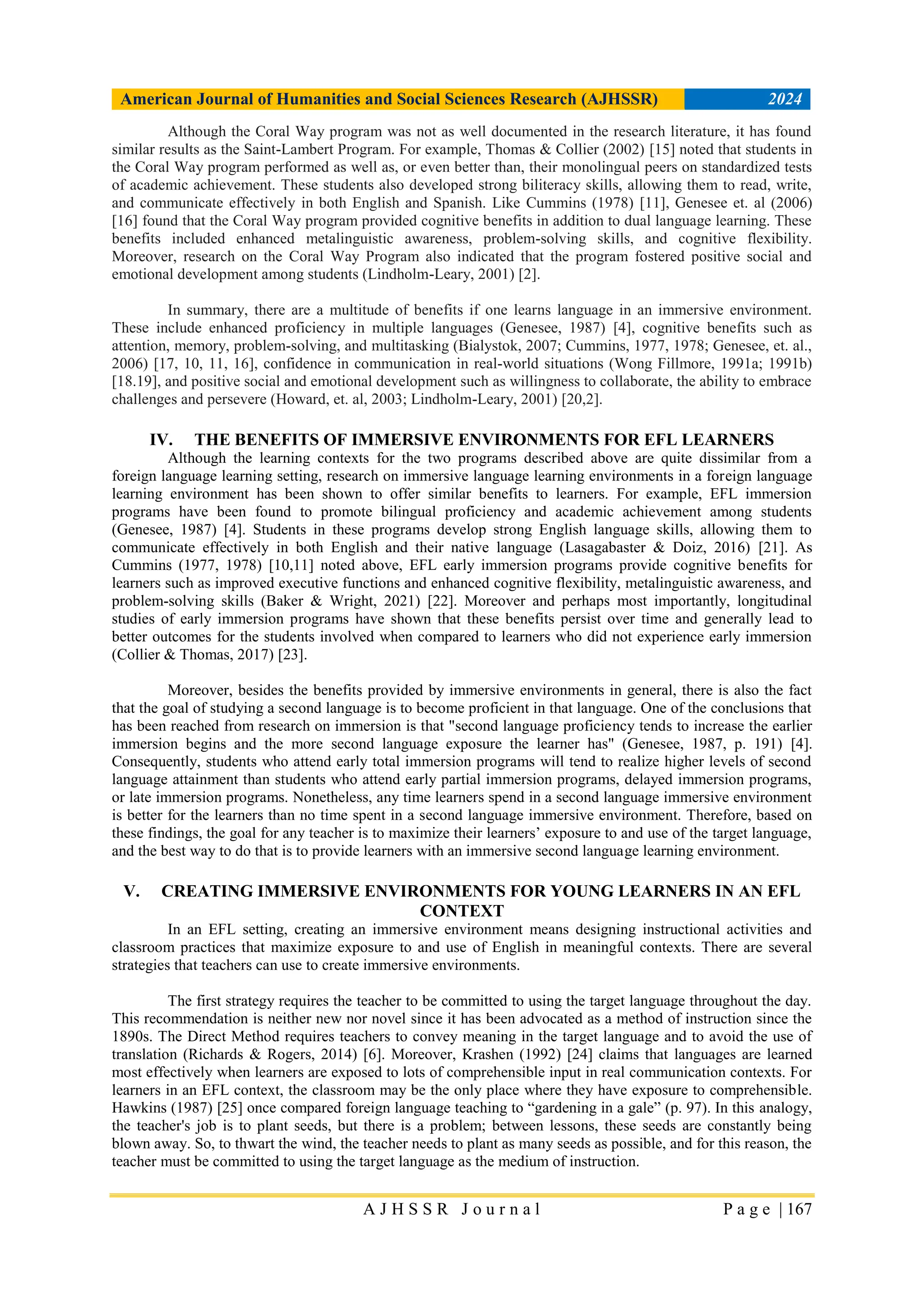 Creating Immersive Language Learning Environments for Young Learners | PDF