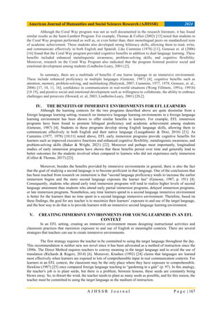 Creating Immersive Language Learning Environments for Young Learners | PDF