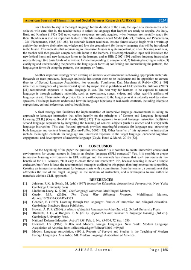 Creating Immersive Language Learning Environments for Young Learners | PDF