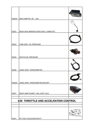 FARMTRAC AND FORD TRACTORS PARTS PHOTO CATALOG (S26-S30) | PDF