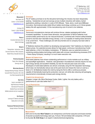 S2 Batteries - The quest for a better battery | PDF