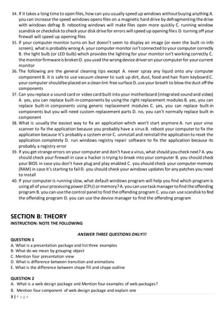 SS2 Data Processing Examination with Test of Practicals (Third Term) | DOCX