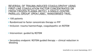 Debate: Goal directed vs Ratio-based Transfusion. | PPTX