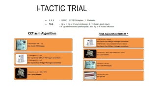 Debate: Goal directed vs Ratio-based Transfusion. | PPTX