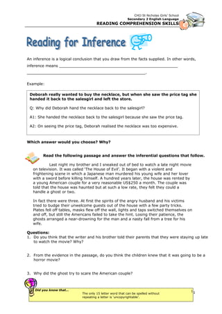 S2 El Compre Skills Inference | DOC