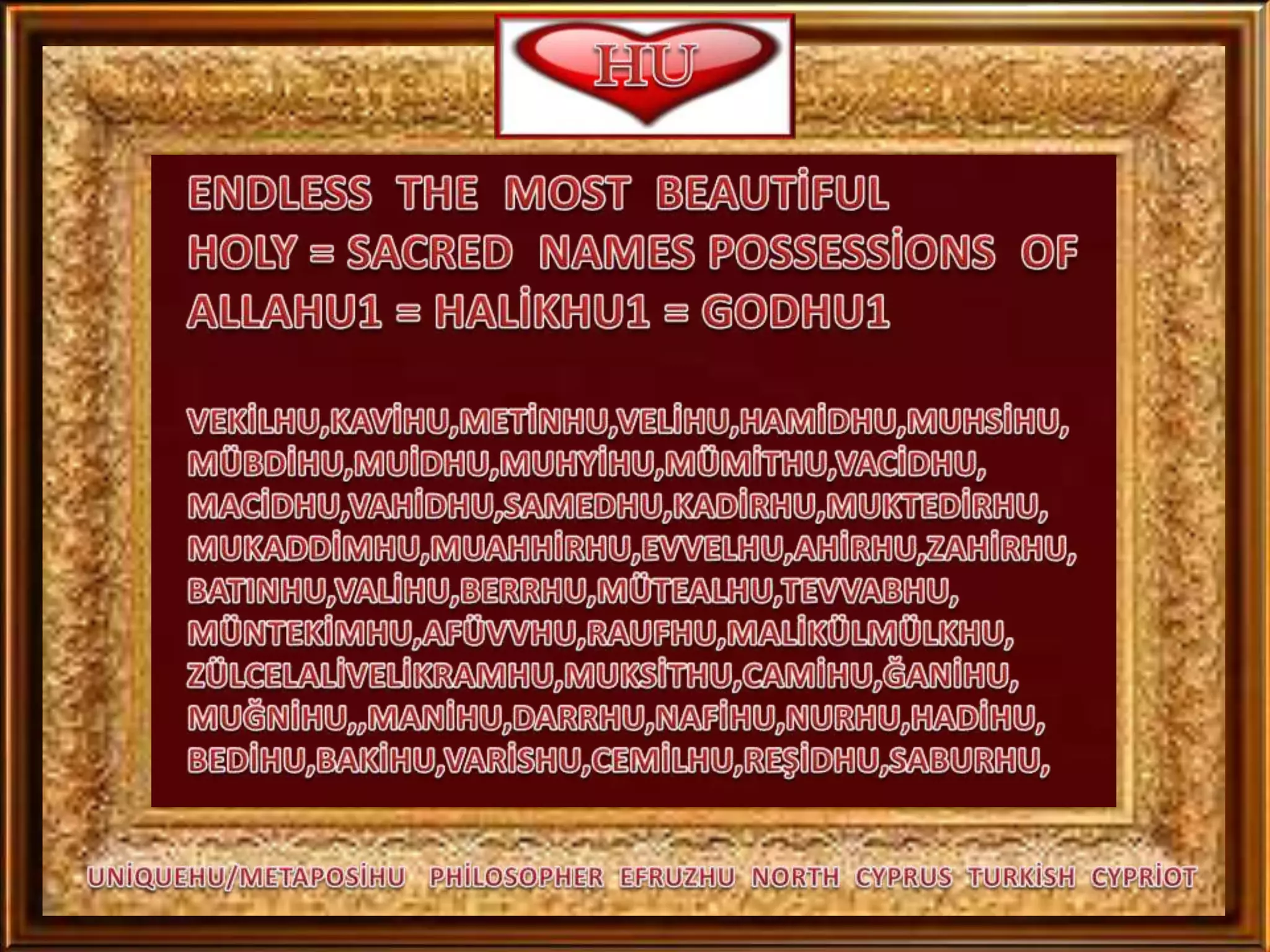 S2 endless the most beauti̇ful names possessi̇ons of allahu1=hali̇khu1 ...
