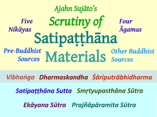 Satipatthana Sutta Workshop - S2 Introduction to Satipatthana Sutta | PPT