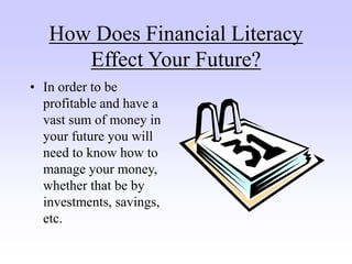 FINANCIAL LITERACY FOR KIDS S2O2JobsAndCareers.ppt