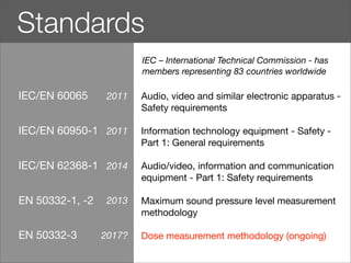 Safe Listening Standards | PDF