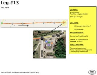 2011 S2S Relay Leg Maps | PPT